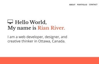 Rian River Portfolio